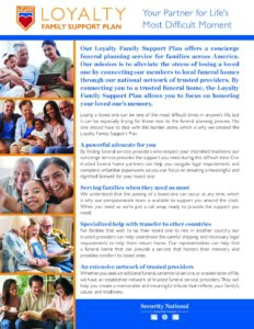 LFSP Customer Leave Behind Flyer (ENGLISH) - Security National Life